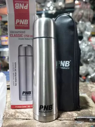 PNB kitchenmate classic 750 ml Flask (Pack of 1, Silver, Steel)– Vvalyou