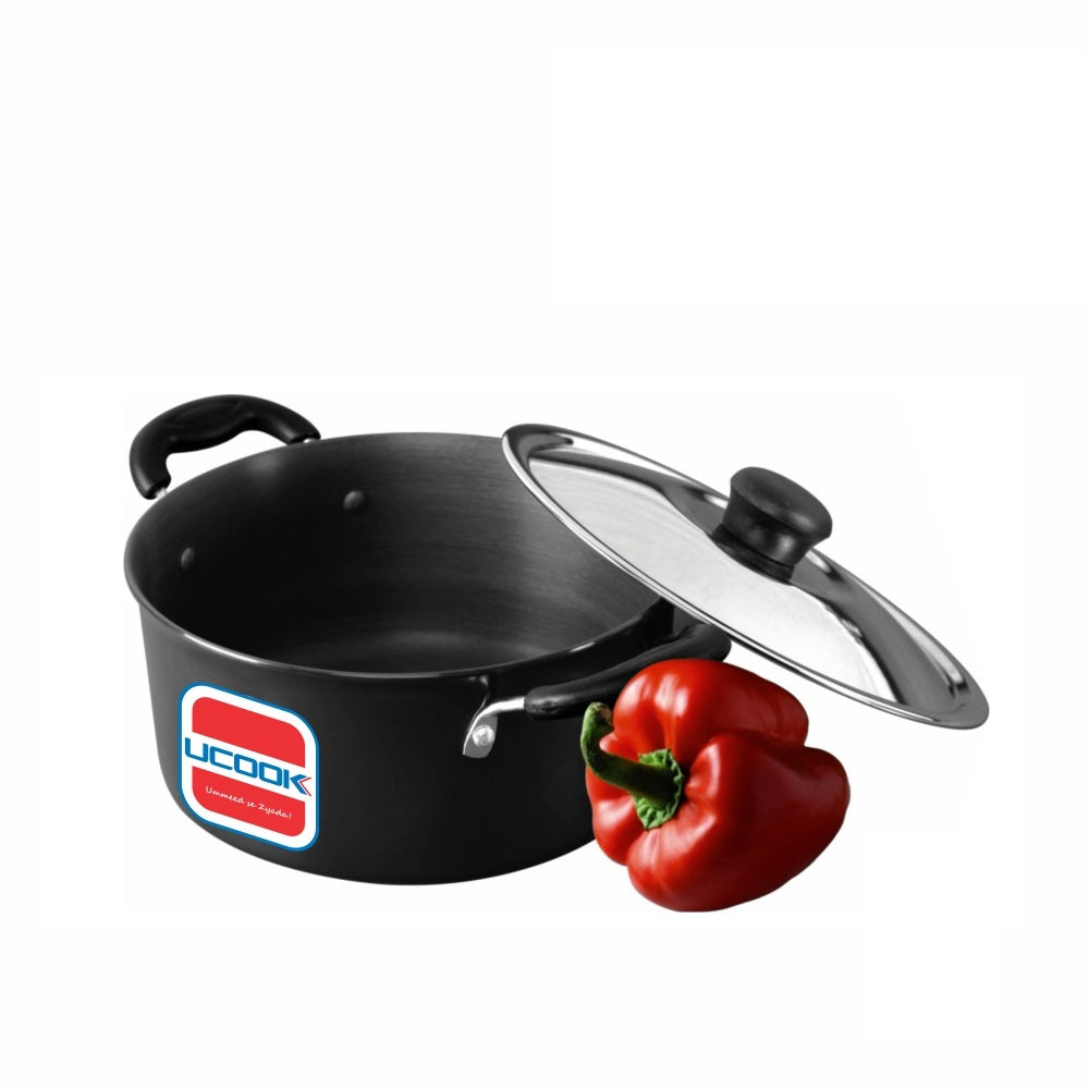 UCOOK PLATINUM HA COOK & SERVE PLUS STEEL LID WITH INDUCTION BASE 3 LT ...