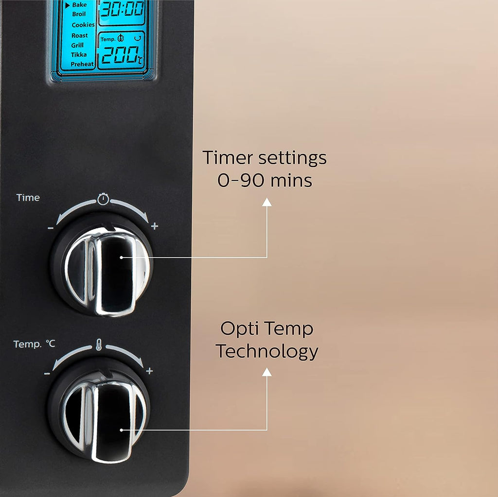 Philips Digital Oven Toast Grill 25L with Opti Temp Technology - HD697 ...