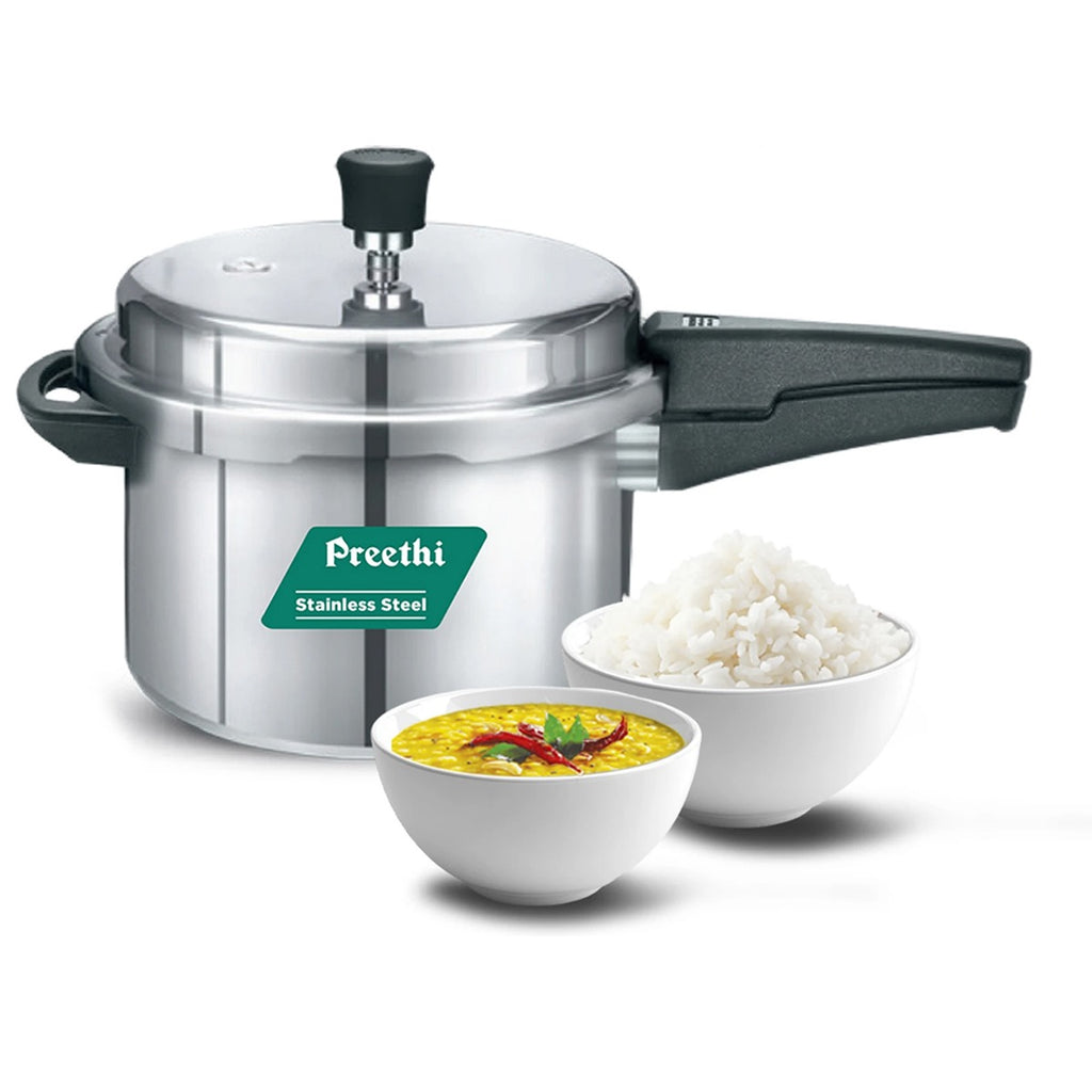 Preethi Neo 3L Stainless Steel Outerlid Pressure Cooker (PC 021) 3 L O ...